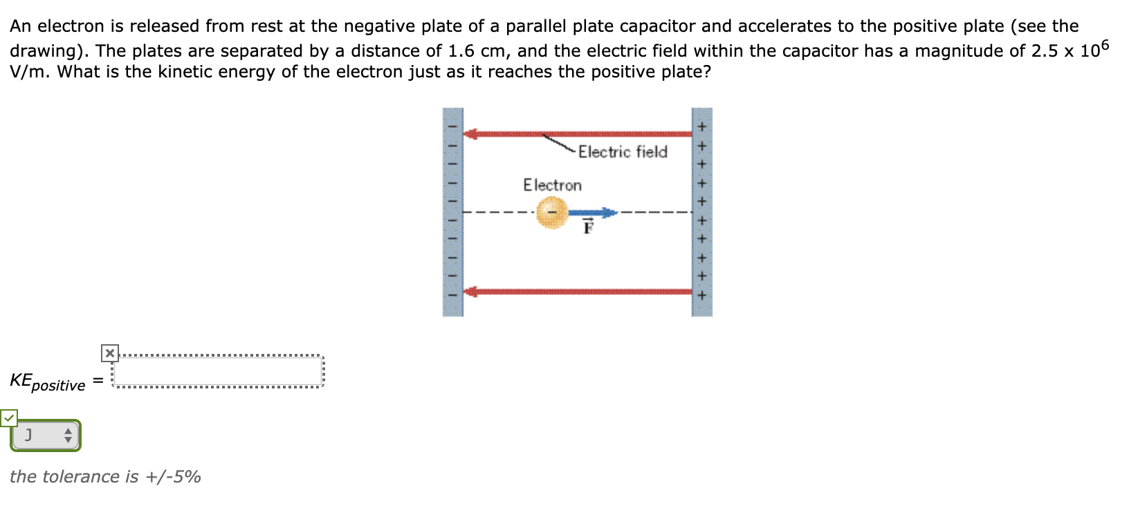 Solved An electron is released from rest at the negative | Chegg.com