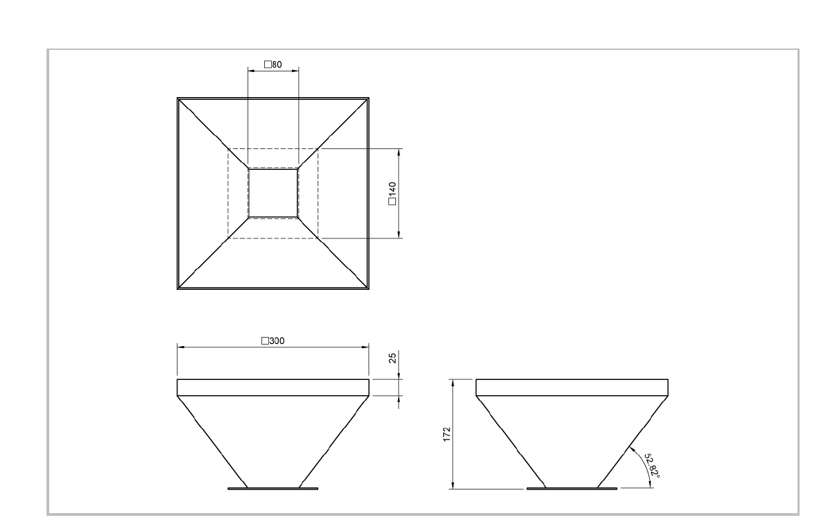 Solved Produce an isometric pictorial sketch of the square | Chegg.com