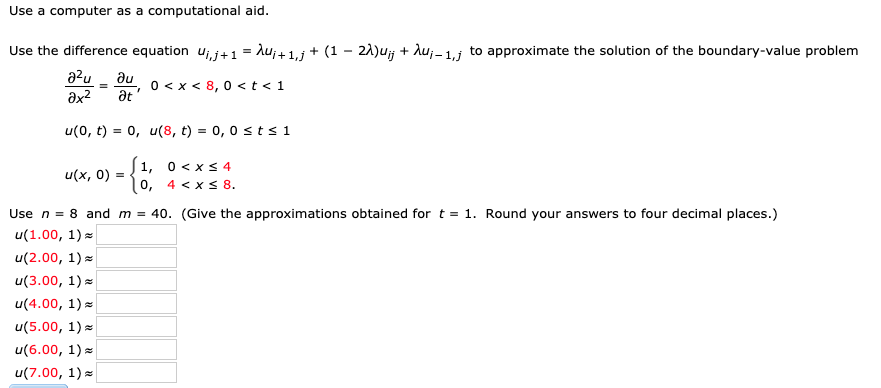 Solved Use a computer as a computational aid. Use the | Chegg.com
