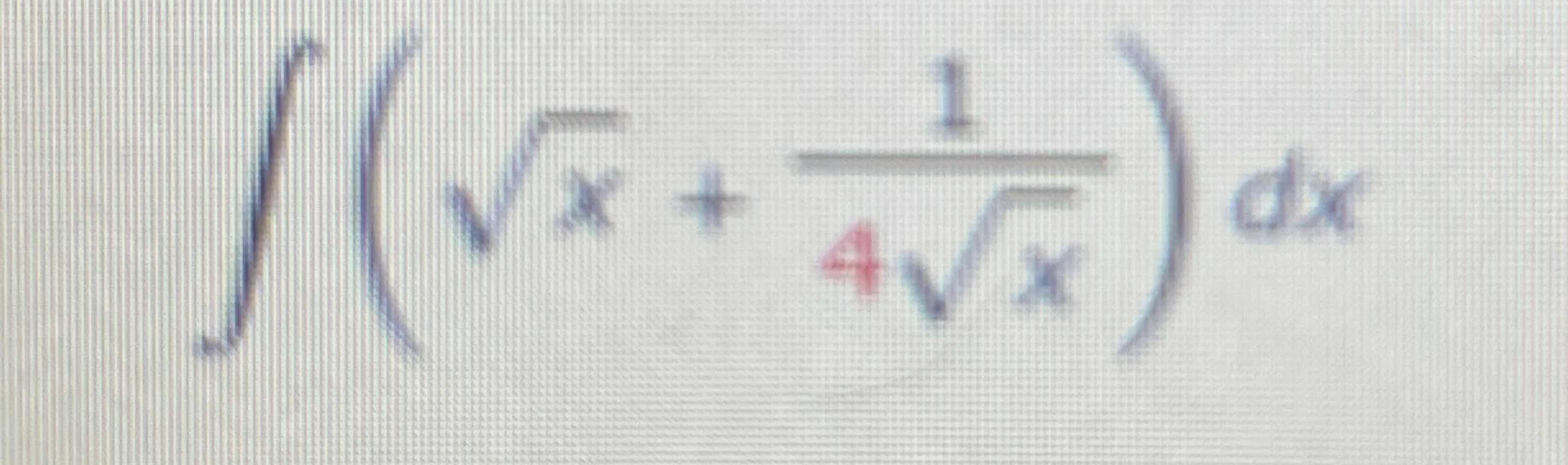 Solved ∫﻿﻿(x2+14x2)dx | Chegg.com