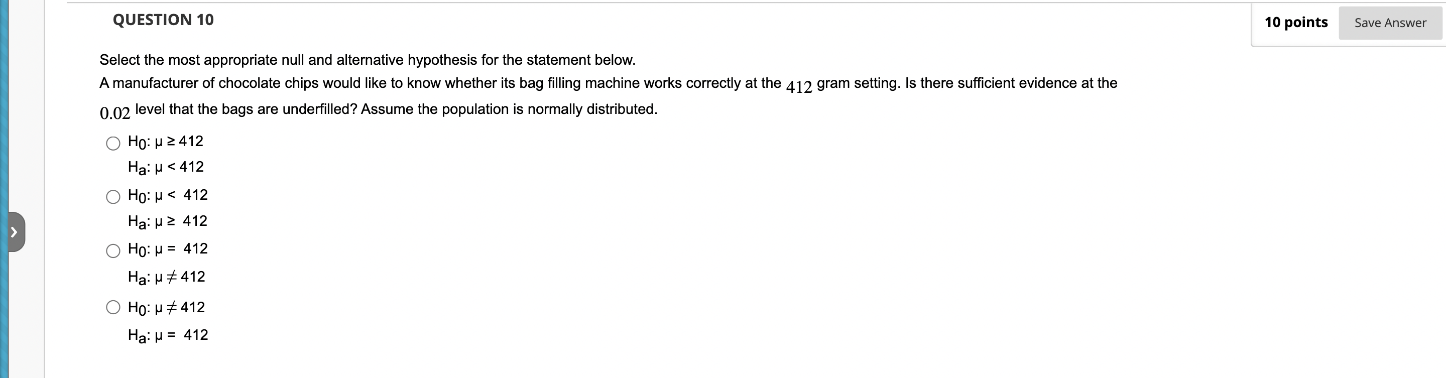 Solved Select the most appropriate null and alternative | Chegg.com