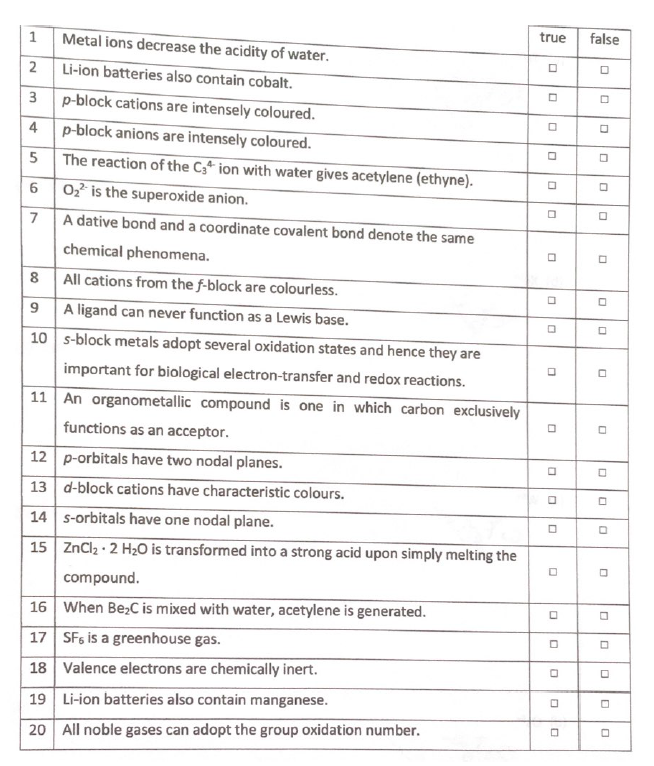 Solved Indicate whether the following statements are true or | Chegg.com