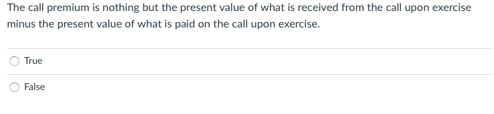 Solved The call premium is nothing but the present value of | Chegg.com