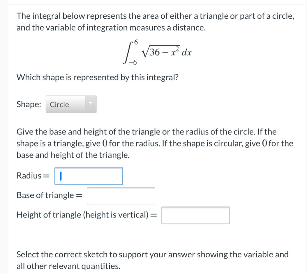 Solved Give an equation representing the volume of the slice | Chegg.com