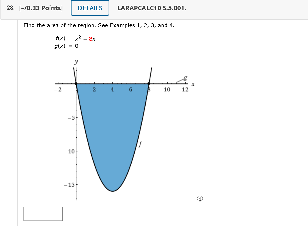 Solved 23. [-70.33 Points] DETAILS LARAPCALC10 5,5.001, Find | Chegg.com