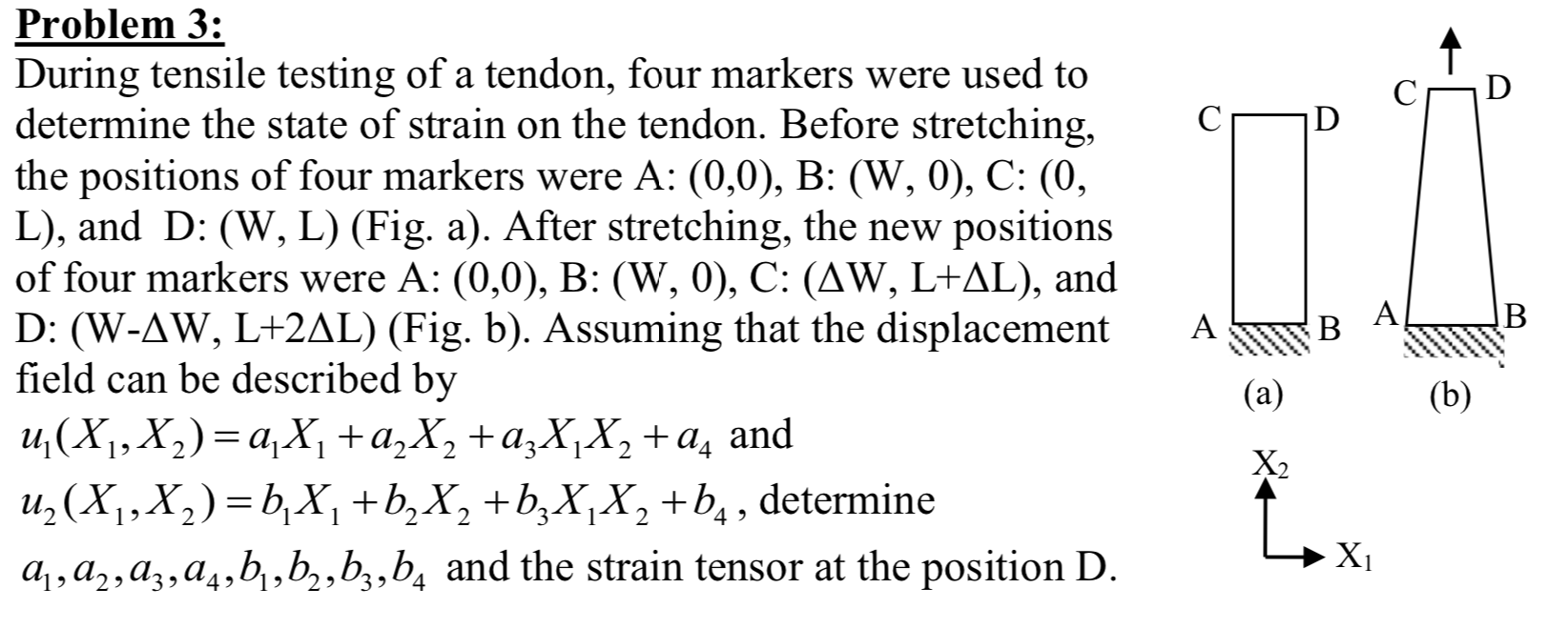 Solved Акв А. X Problem 3: During tensile testing of a | Chegg.com