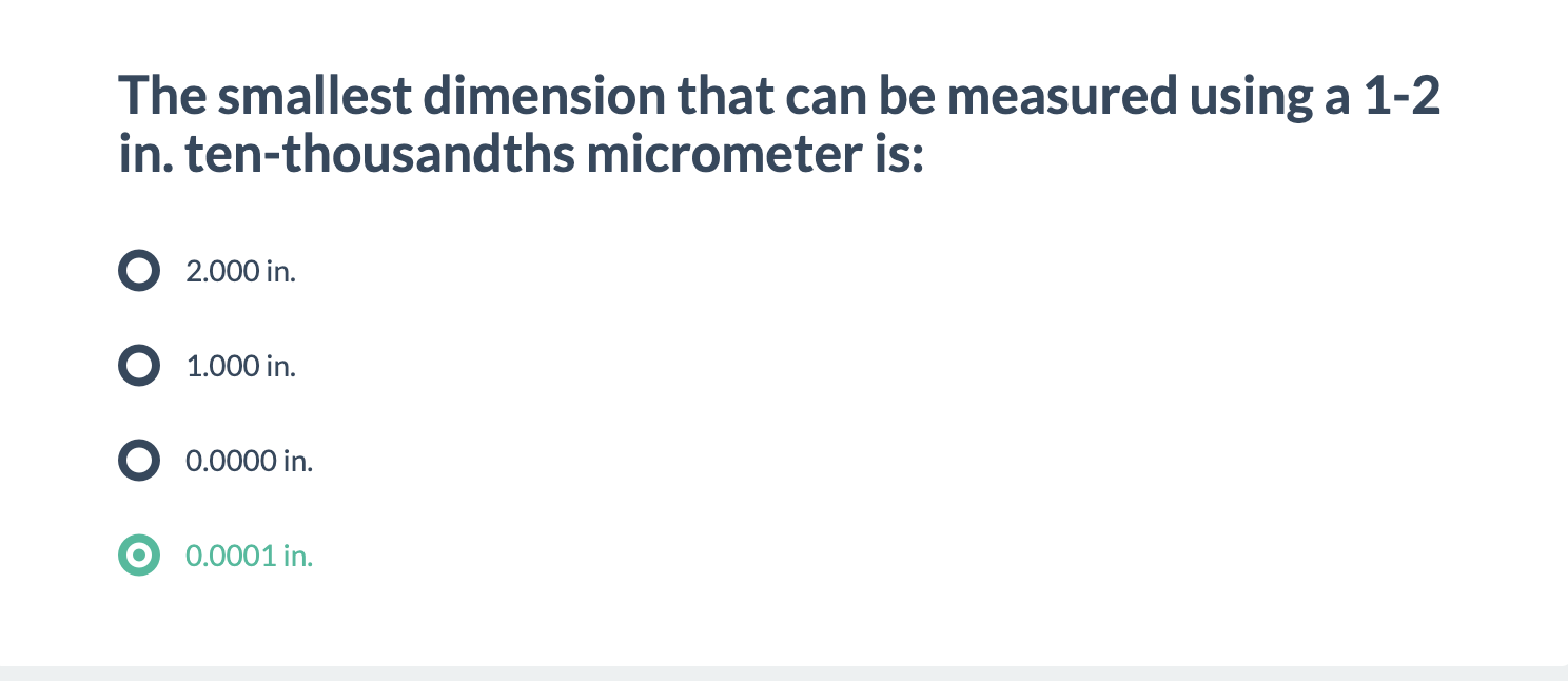 Solved The smallest dimension that can be measured using a | Chegg.com