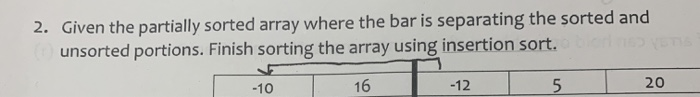 Solved 1. Sort the following array using selection sort. | Chegg.com