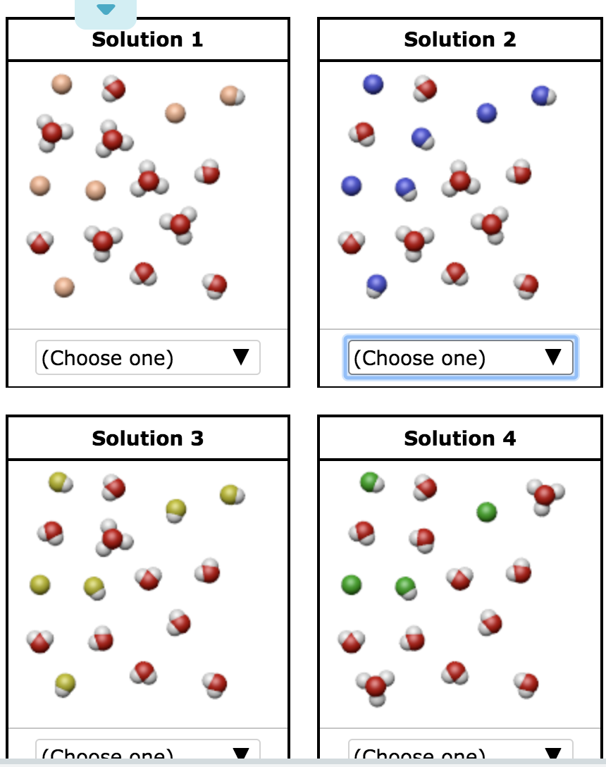 Solved Four solutions of an acid dissolved in water are | Chegg.com