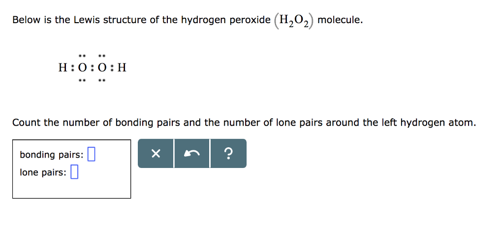 Lewis Structure Of H2o2