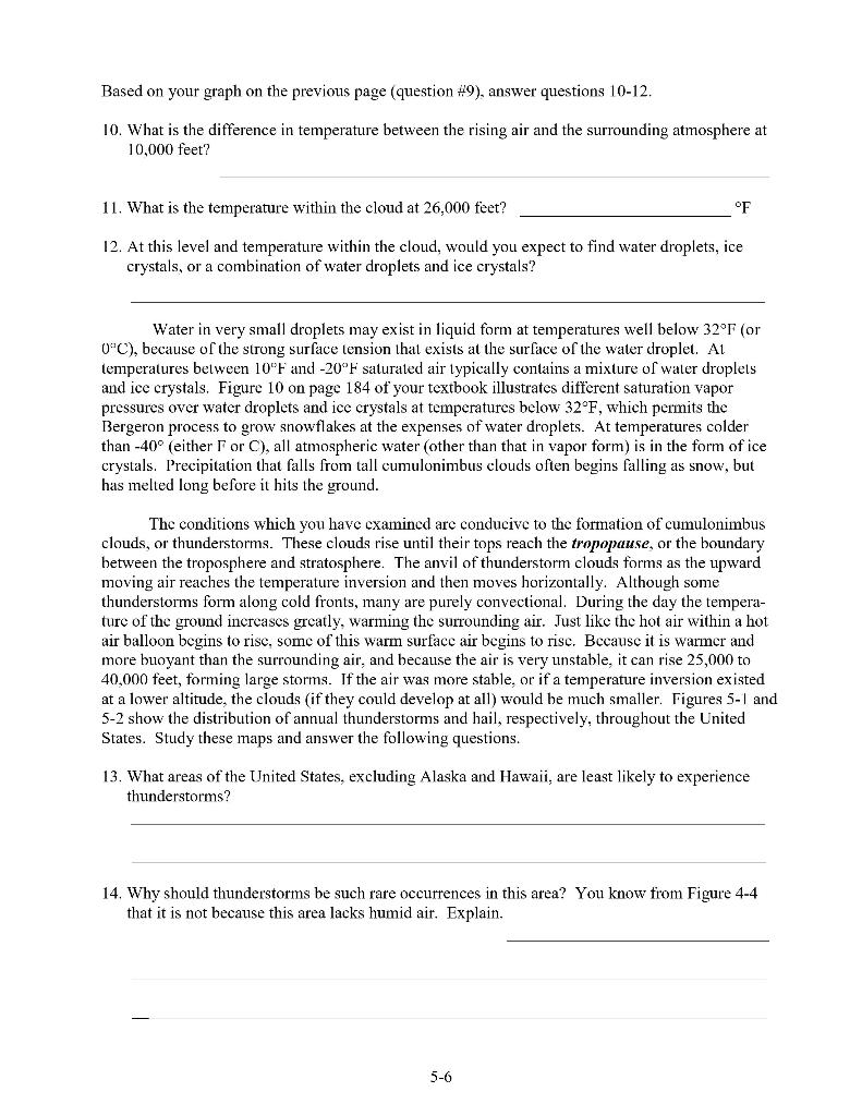 Solved Lab Assignment 5 ATMOSPHERIC STABILITY, CONVECTION, | Chegg.com