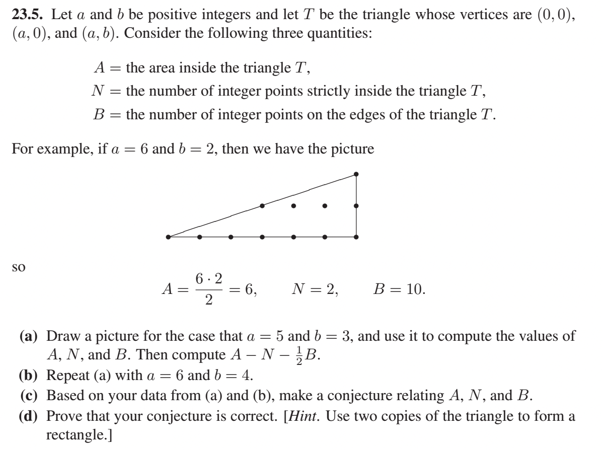 Solved 23.5. Let a and b be positive integers and let T be | Chegg.com