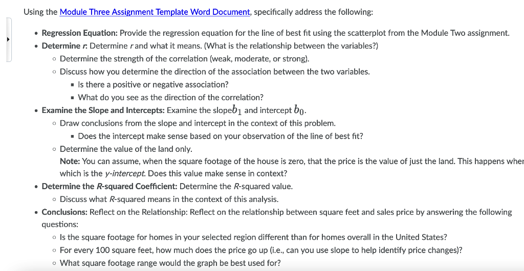 Using the Module Three Assignment Template Word | Chegg.com