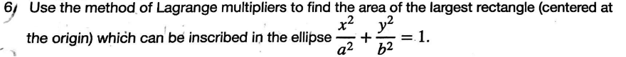 Solved Use the method of Lagrange multipliers to find the | Chegg.com