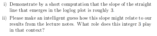 Solved i) Demonstrate by a short computation that the slope | Chegg.com