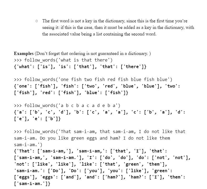 Solved Problem B. (10 points) Following Word In the next few | Chegg.com