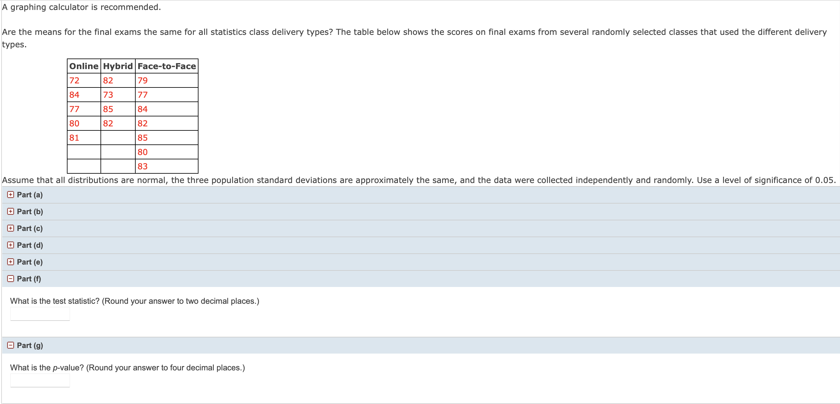 Solved Part (a) Part (b) Part (c) Part (d) Part (e) Part (f) | Chegg.com