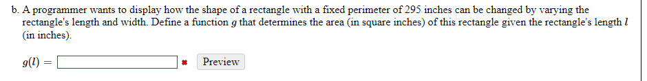 Solved b. ﻿A programmer wants to display how the shape of a | Chegg.com