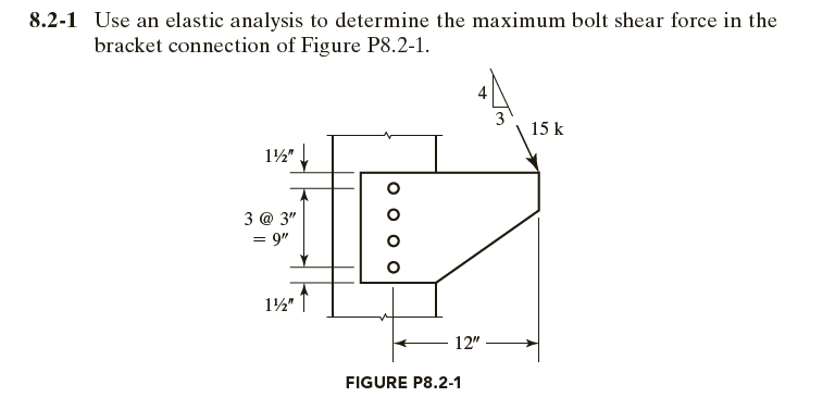 Solved 8.2-1 Use an elastic analysis to determine the | Chegg.com