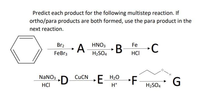 Solved Predict each product for the following multistep | Chegg.com