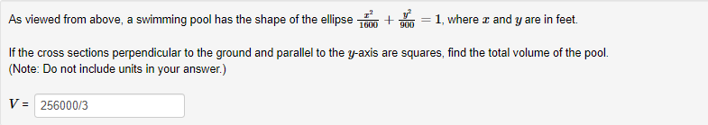 Solved As viewed from above, a swimming pool has the shape | Chegg.com