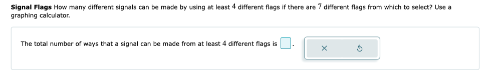 Solved Signal Flags How many different signals can be made | Chegg.com