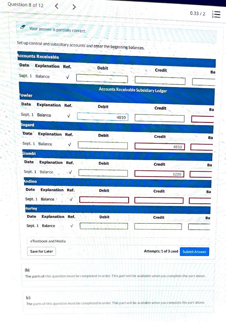 Solved Question 8 of 12 0.33/2 View Policies Show Attempt | Chegg.com