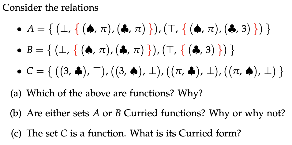 Solved Consider the relations - | Chegg.com