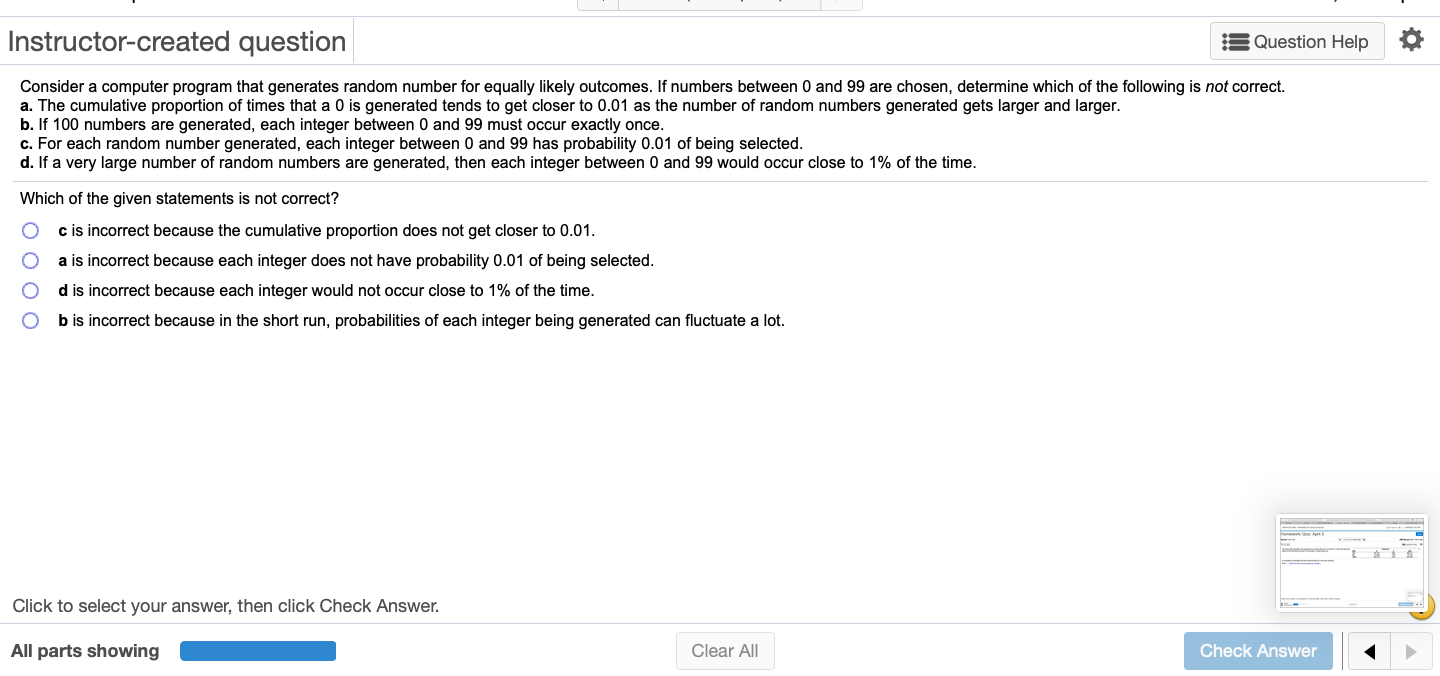 Solved Instructor-created question Question Help Consider a | Chegg.com