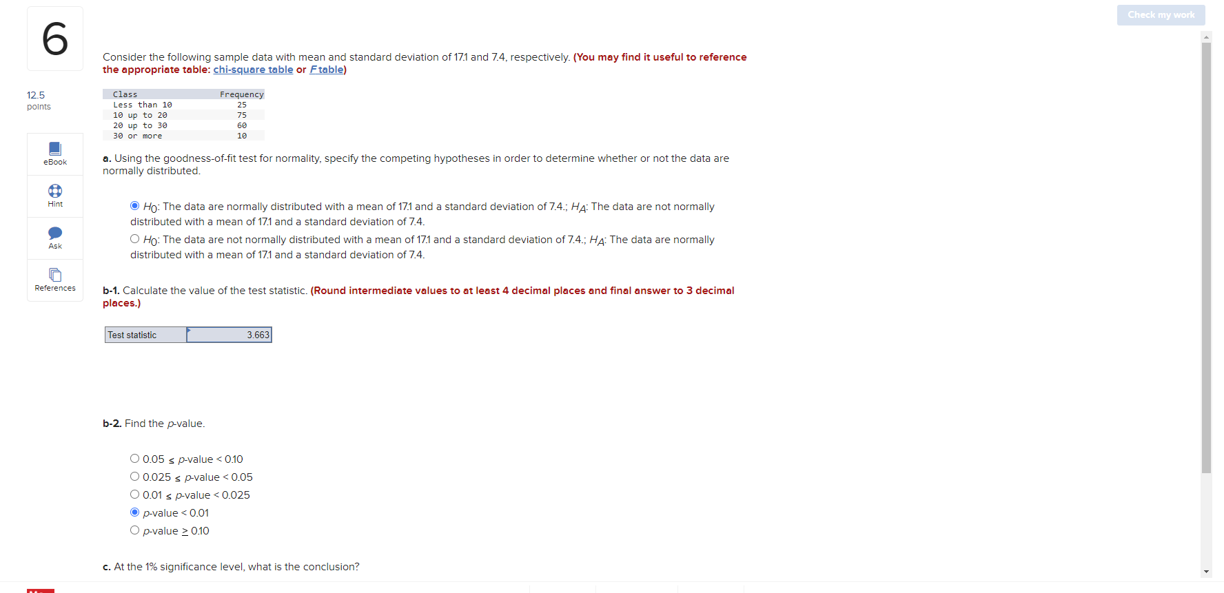 Solved Consider the following sample data with mean and | Chegg.com