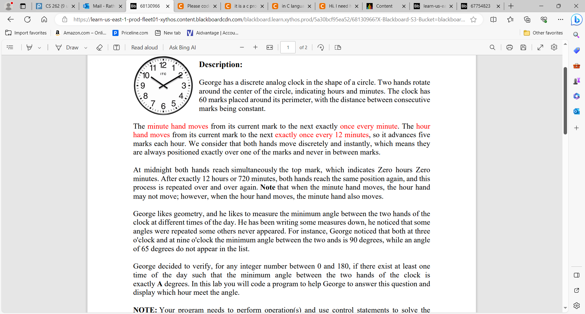 Hi, I need help implementing this problem in C | Chegg.com
