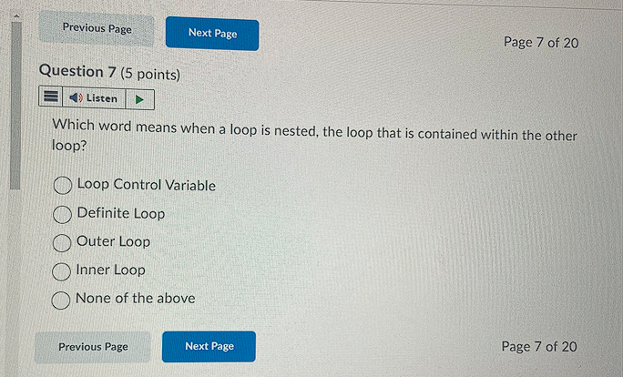 Solved Page 7 of 20 Question 7 (5 points) Which word means | Chegg.com