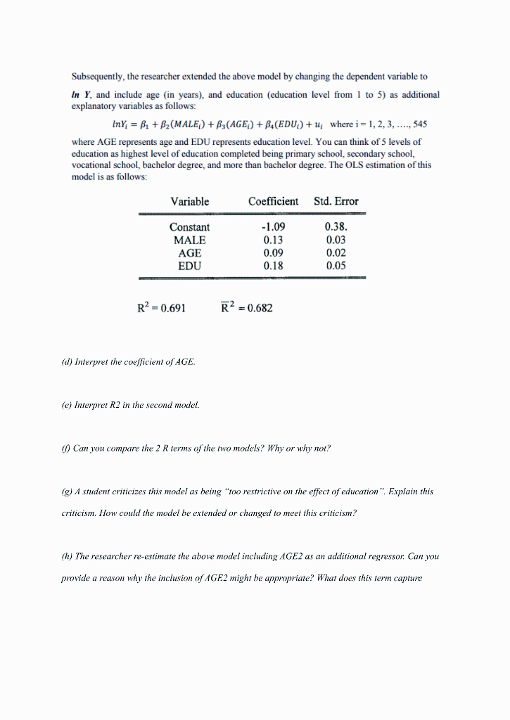 Solved To investigate whether women are systematically | Chegg.com
