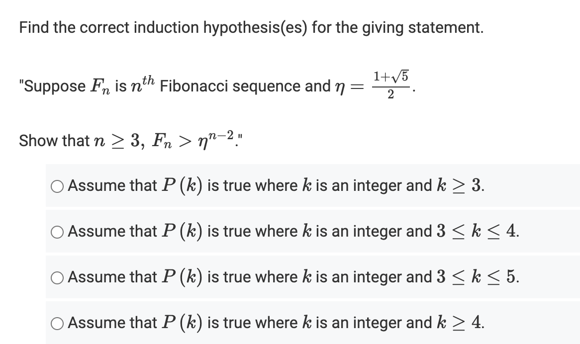 Solved Find the correct base case(cases) for the giving | Chegg.com
