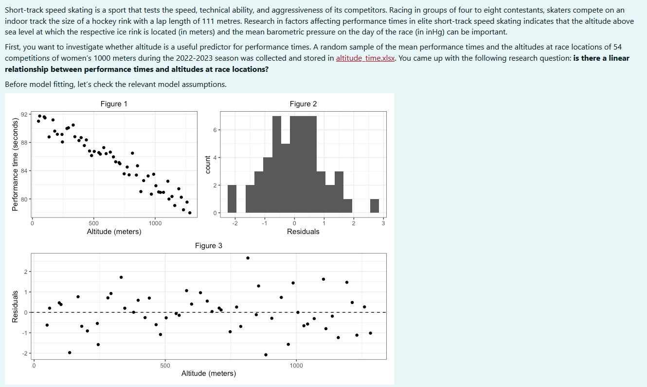 Solved (3 marks) The validity of the statistical inference | Chegg.com