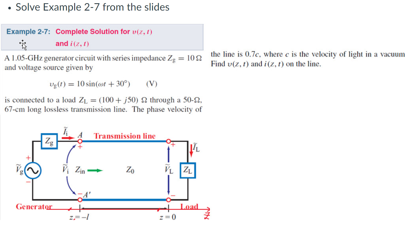 Solved - Solve Example 2-7 from the slides Example 2-7: | Chegg.com