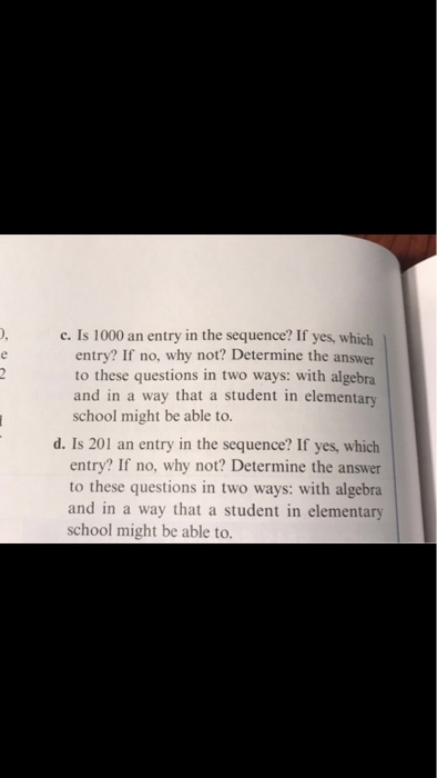 Solved 6. K Consider the arithmetic sequence whose first few | Chegg.com