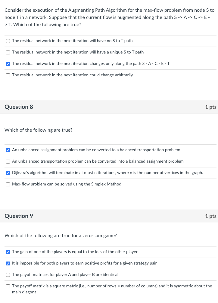 Solved Consider the execution of the Augmenting Path | Chegg.com