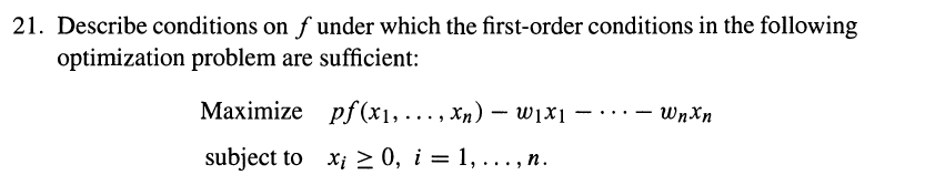 Solved 21. Describe conditions on f under which the | Chegg.com