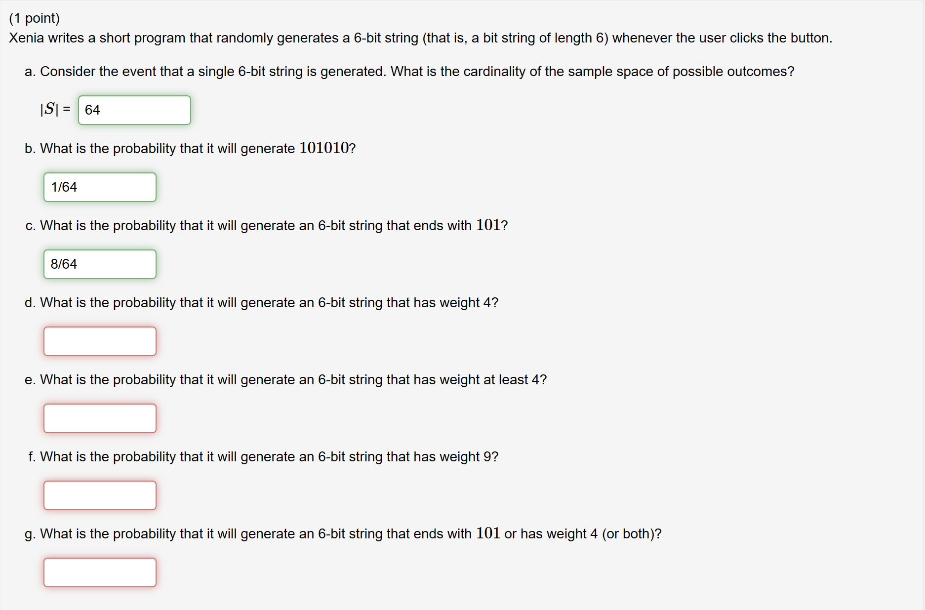 Solved Xenia writes a short program that randomly generates | Chegg.com