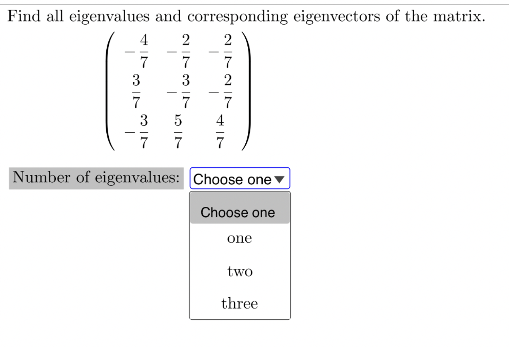 Solved Find all eigenvalues and corresponding eigenvectors | Chegg.com