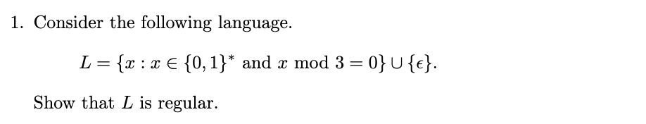 Solved Definition 1. ﻿A binary string x ﻿is said to be | Chegg.com