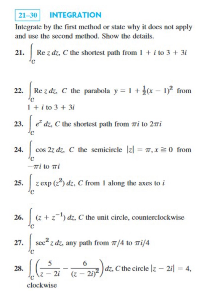 Solved INTEGRATION Integrate by the first method or state | Chegg.com