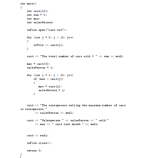Solved A car dealer has 10 salespersons. Each salesperson | Chegg.com