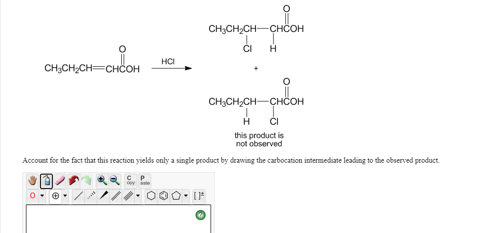 Solved CH3CH2CH-CHCOH CI H CHOCHECHE CATCOM HCI | Chegg.com