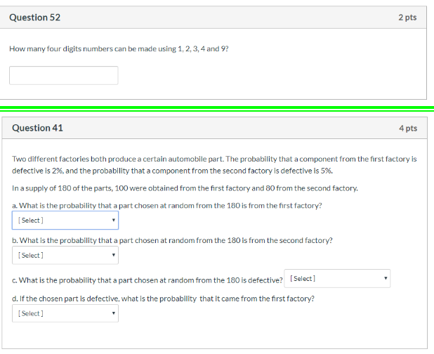 Solved Question 52 2 pts How many four digits numbers can be | Chegg.com