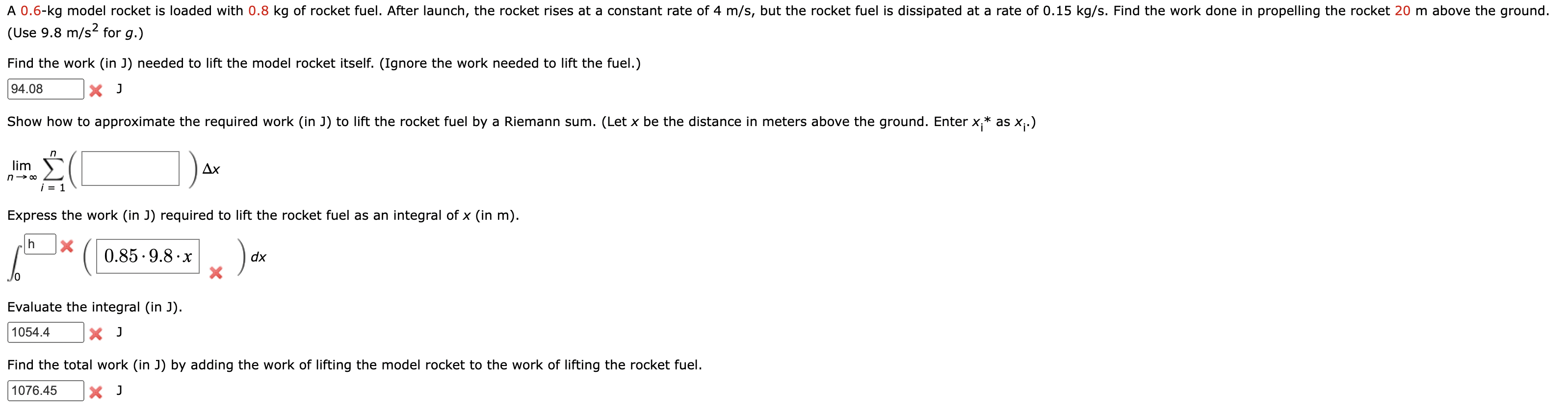 Solved (Use 9.8 m/s2 for g.) Find the work (in J) needed to | Chegg.com