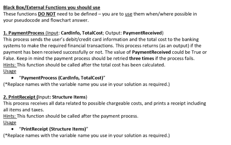 Solved please use both Pseudocode and Flowchart to provide | Chegg.com