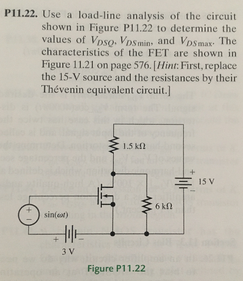 Solved P11.22. Use a load-line analysis of the circuit shown | Chegg.com