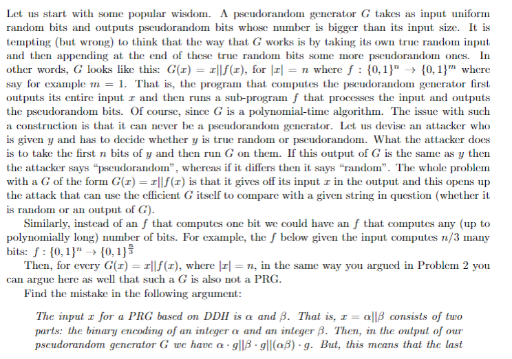 Solved Let us start with some popular wisdom. Λ pseudorandom | Chegg.com